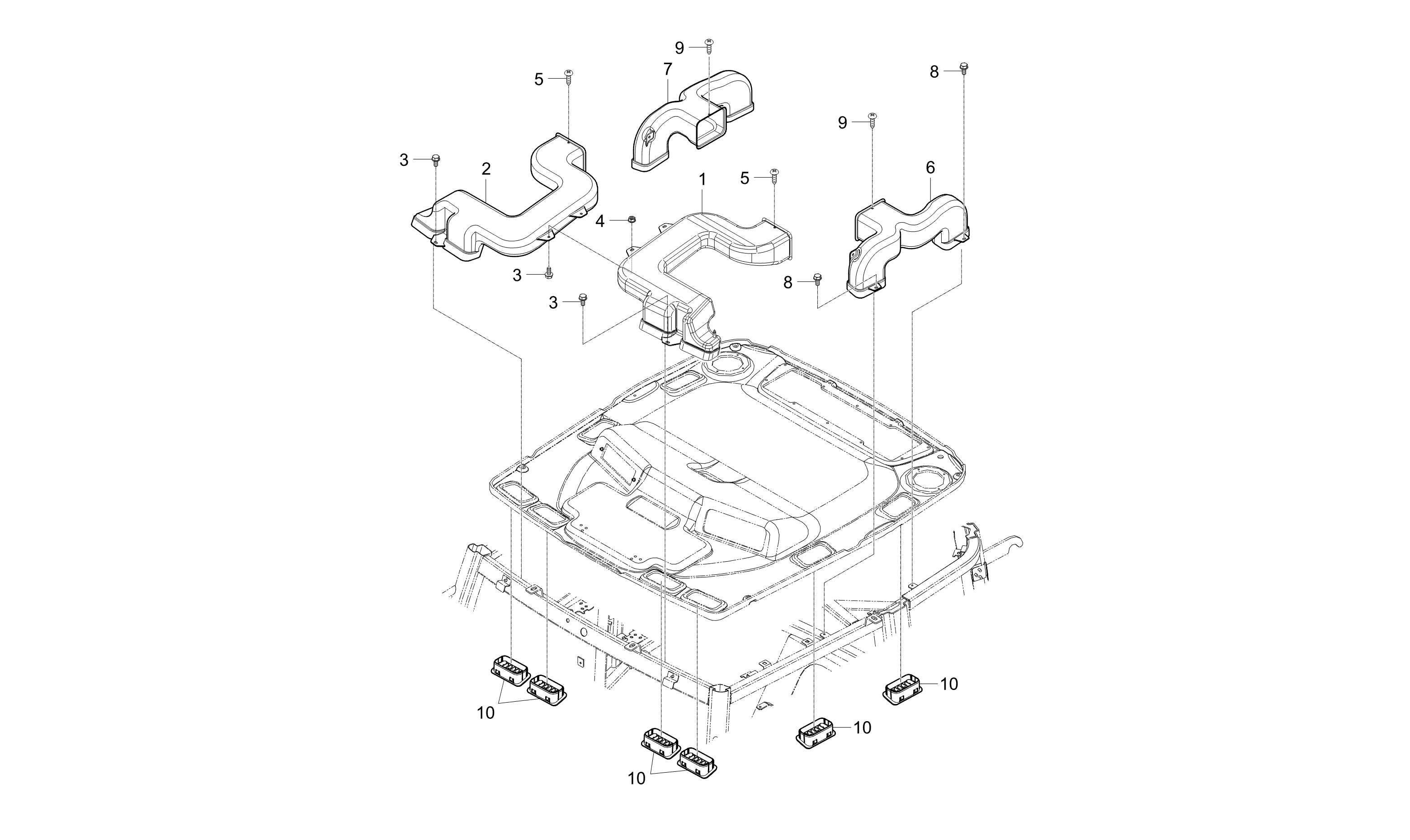 Kioti RX7320PC(NU9100001~RU9100191) Parts Diagrams